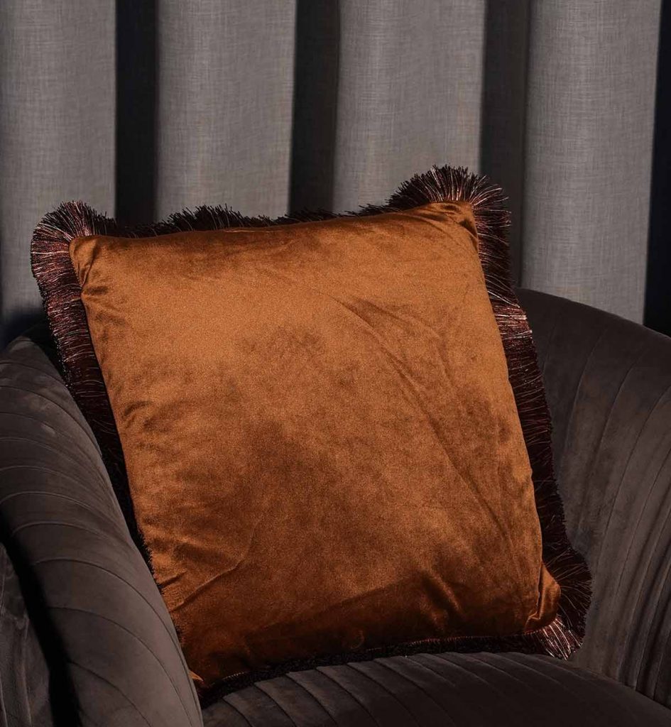 Jastëk dekorativ Fringe Brown - Comodita Home